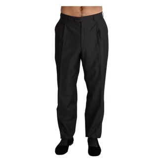 Dolce & Gabbana Graue Wollmischung Formelle Hose - - Trousers - Herren - Grau - 2XL