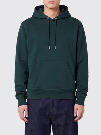 Ami Baumwoll-Hoodie mit kontrastierendem gesticktem Logo
