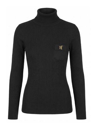 Elisabetta Franchi Pull Col Rond - Noir