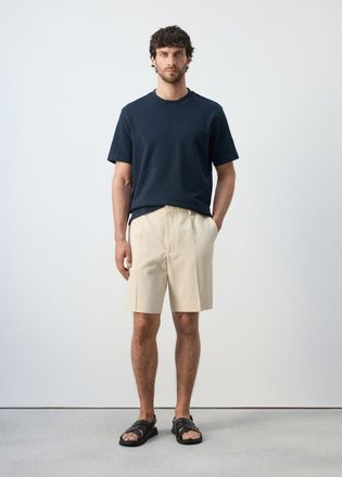 Mango T-shirt 100 % coton regular-fit bleu marine - Homme - XXL - MANGO MAN