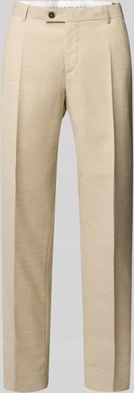 Bugatti Regular Fit Anzughose mit Bügelfalten