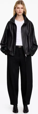 Arket Hose Mit Barrel Leg Und Rei&szlig;verschlussdetails -Schwarz
