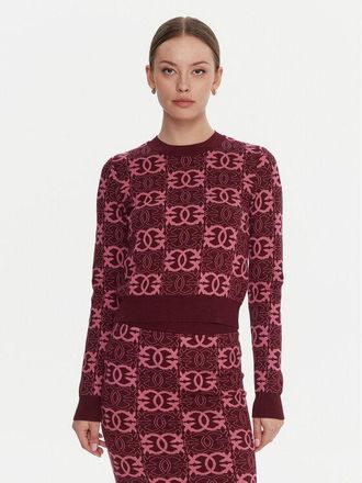 Pinko Pullover Gypsies 106041 A2YD Dunkelrot Regular Fit