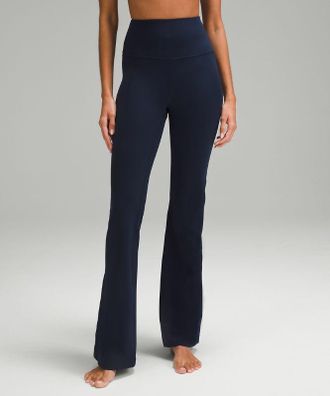 lululemon Pantalon Groove évasé taille très haute Nulu pour Femmes - Bleu - Taille 12