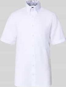 Bugatti Regular Fit Freizeithemd mit Button-Down-Kragen