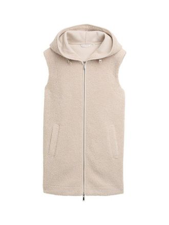Tom Tailor Sweatjacke Teddy Weste mit Kapuze