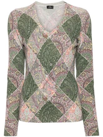 Etro Pullover mit Rautenmuster - Nude