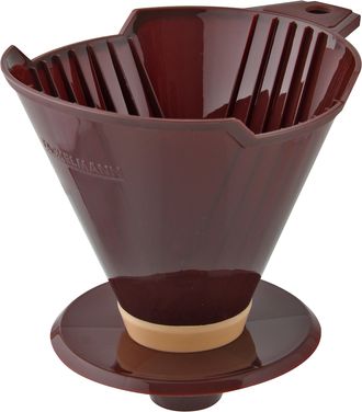 Fackelmann Fackelmann Filterbehälter Nr. 4, Filterhalter, Kaffeefilter für bis zu 4 Tassen, Handfilter (Farbe: Braun), Menge: 1 Stück