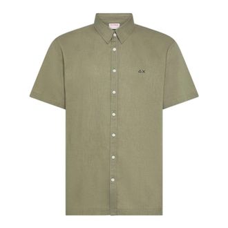 Sun 68 Kurz&auml;rmeliges Hemd - - Shirts - Herren - Gr&uuml;n - M