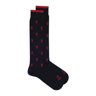 In The Box Chaussettes avec broderie Queen - Homme - Sous-v&ecirc;tements - Bleu - Taille: L/Xl