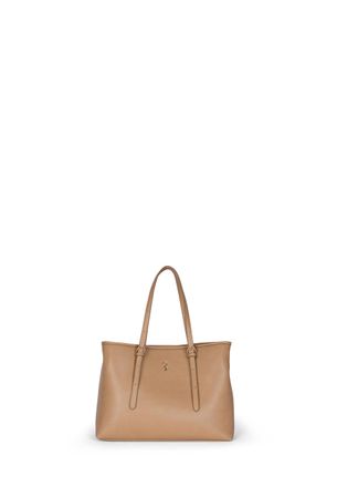 U.S.Polo Association U.S.POLO ASSN. - Shopper Tasche aus polyurethan, beige (20 X 13 X 20 cm)