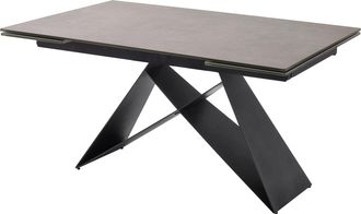 Fredriks home24 Esstisch Pinna 160 x 90 cm Grau/Anthrazit