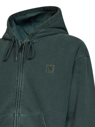 Carhartt Work in Progress Pigment-Dyed Cotton Hoodie - Green