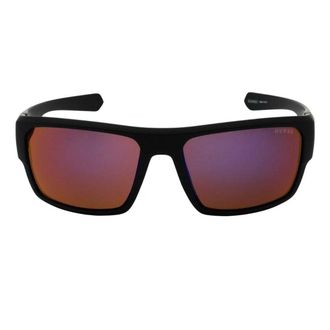 Guess Spiegel-Sonnenbrille f&uuml;r Herren, Wickel (Schwarz/Rauch-Grau)