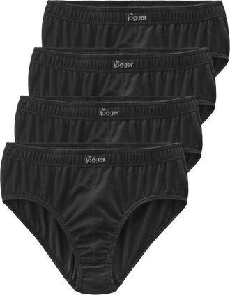 Le Jogger Herren Slips, 8er Pack, Unterhosen, Baumwolle, Schl&uuml;pfer, schwarz und mehrfarbig (5, schwarz)