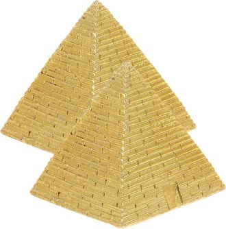 NUOBESTY Kichvoe 2er-Set Pyramidenfiguren aus Kunstharz, Vintage-pyramidenfiguren, Retro-tischdekoration, Antikes &Auml;gypten, Heimdekoration