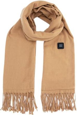 Generic Compatible avec l&eacute;charpe de moto pour femmes pour hommes et femmes, nouvelle &eacute;charpe chauffante (recharge non incluse). Foulards bleus plus, beige, ta