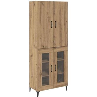 vidaXL Highboard Artisan-Eiche 69,5 x 34 x 180 cm Holzwerkstoff vidaXL