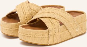 Maje Plateau-Pantoletten beige