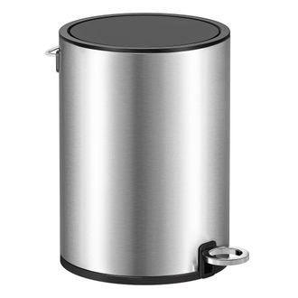 Songmics SONGMCIS Kosmetikeimer, 3 l, Mülleimer für Badezimmer, mit Deckel, Softclose, mit Pedal, herausnehmbarer Inneneimer aus Kunststoff, für Badezimmer, Bü