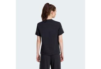 adidas T-Shirt W AOP 3S SJ TEE mit Rundhalsausschnitt, ohne Verschluss, aus Baumwolle