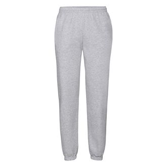 Fruit Of The Loom Classic Elasticated Cuff Jog Pants Herren Jogginghose, Farbe:Graumeliert, Größe:3XL