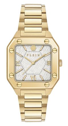 Philipp Plein Plein Edge Gold Damen Armbanduhr PWZGA0426