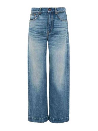 Chlo&eacute; Straight Leg Jeans - Blau