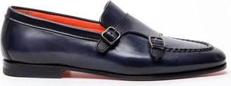 Santoni Loafer - Flat Shoes Blue - Gr. UK_9_5 - in Blau - f&uuml;r Damen