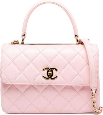 Chanel petit sac à main Trendy CC Flap en peau dagneau matelassée (2021-2025) - Rose