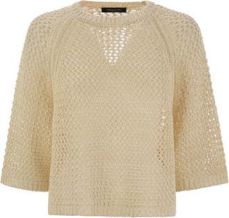 Fabiana Filippi Femme, Pulls, Beige, Taille: 40 FR Pull Cape Oversize