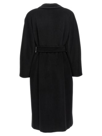 Max Mara Womens Black Virgin Wool Coat Clothing