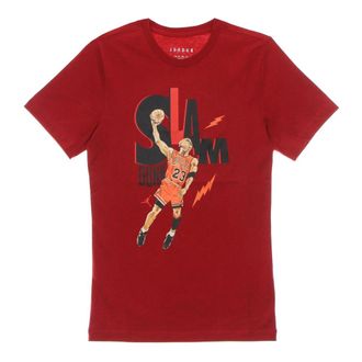 Nike Jordan Homme, Tops, Rouge, Taille: XL T-shirt Col Rond Coupe Standard Imprim&eacute;