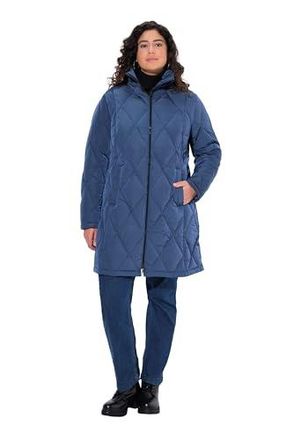 Ulla Popken Manteau matelass&eacute; Hyprar sp&eacute;cialiste pour femme, bleu nuit, 50-52