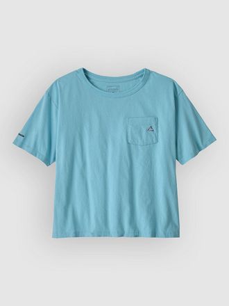 Patagonia Fitz Roy Massif Easy Cut Pocket T-Shirt bleu