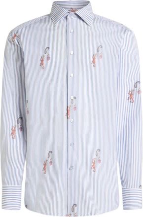 Etro Hemd aus Jacquard - Wei&szlig;