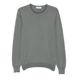 Gran Sasso Paricollo Rundhals-Strickpullover - - Knitwear - Herren - Grau - L