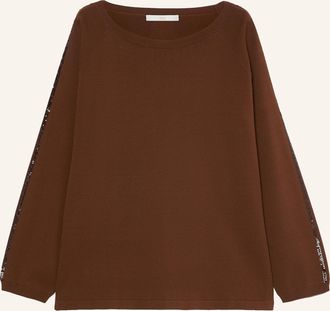 Marina Rinaldi Marina Rinaldi Pullover Nocino Mit Pailletten braun