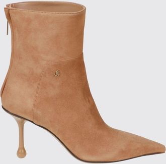 Jimmy Choo London Wildleder-Stiefeletten mit tropfenf&ouml;rmigem hohem Absatz