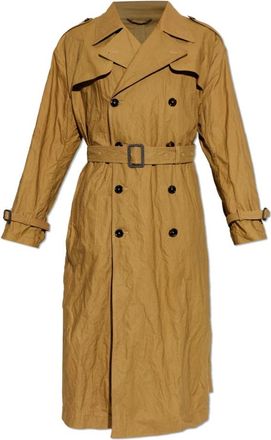 Dolce & Gabbana Homme, Manteaux, Brun, Taille: M Trench-coat Effet Froiss&eacute;
