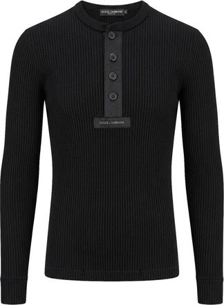 Dolce & Gabbana Homme, Pulls, Noir, Taille: M Pull ras du cou