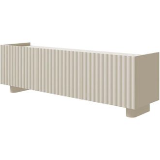 Selsey Fiorra - TV-Lowboard 3-t&uuml;rig, Greige, 144 cm - Selsey