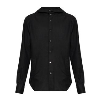 Kiton Wollhemd - - Shirts - Herren - Schwarzk - L