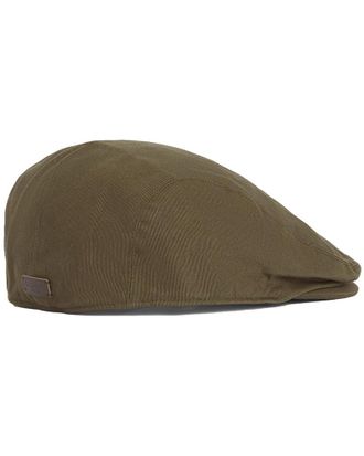 Barbour Schieberm&uuml;tze aus Baumwolle mit Label-Aufn&auml;her in