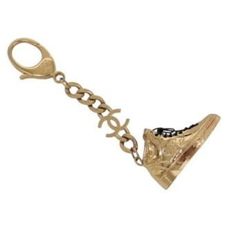 Chanel Porte-cl&eacute;s en m&eacute;tal Pre-owned - Femme - Pre-owned - Jaune - Taille: ONE Size