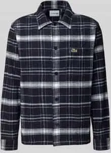 Lacoste Oversized Hemdjacke aus reiner Baumwolle Modell 6CG