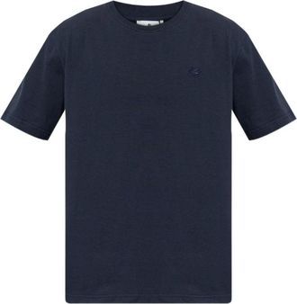 Etro Homme, Tops, Bleu, Taille: 2XL T-shirt brod&eacute; Pegaso