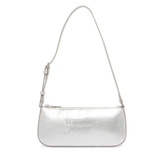 Tommy Jeans Handtasche Tommy Jeans Tjw Must Metallic Shoulder Bag AW0AW18457 Silberfarben