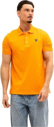 Lyle & Scott Homme, Tops, Orange, Taille: S Flag Eagle Polo
