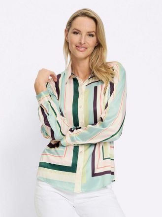 Heine Klassische Bluse Druck-Bluse Langarm